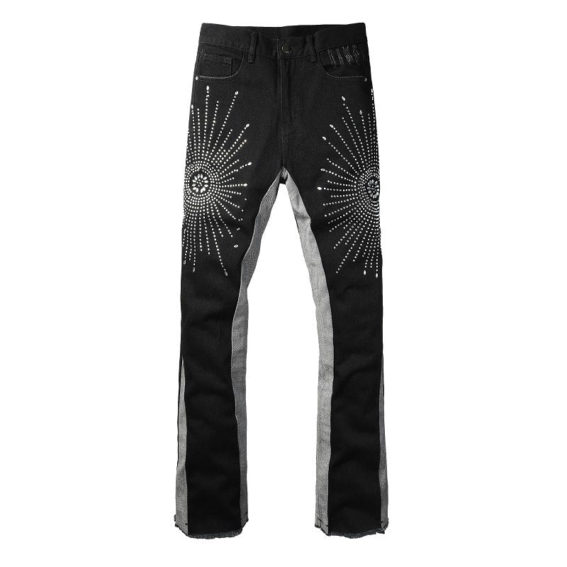 Shiny Shadow Flare Jeans – Thevaluee™